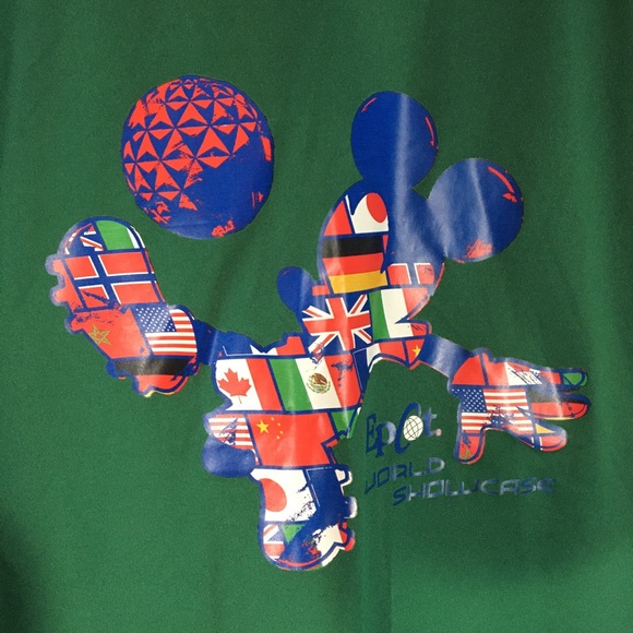 Disney | Tops | Vintage Mickey Mouse Epcot Center World Showcase Womens ...